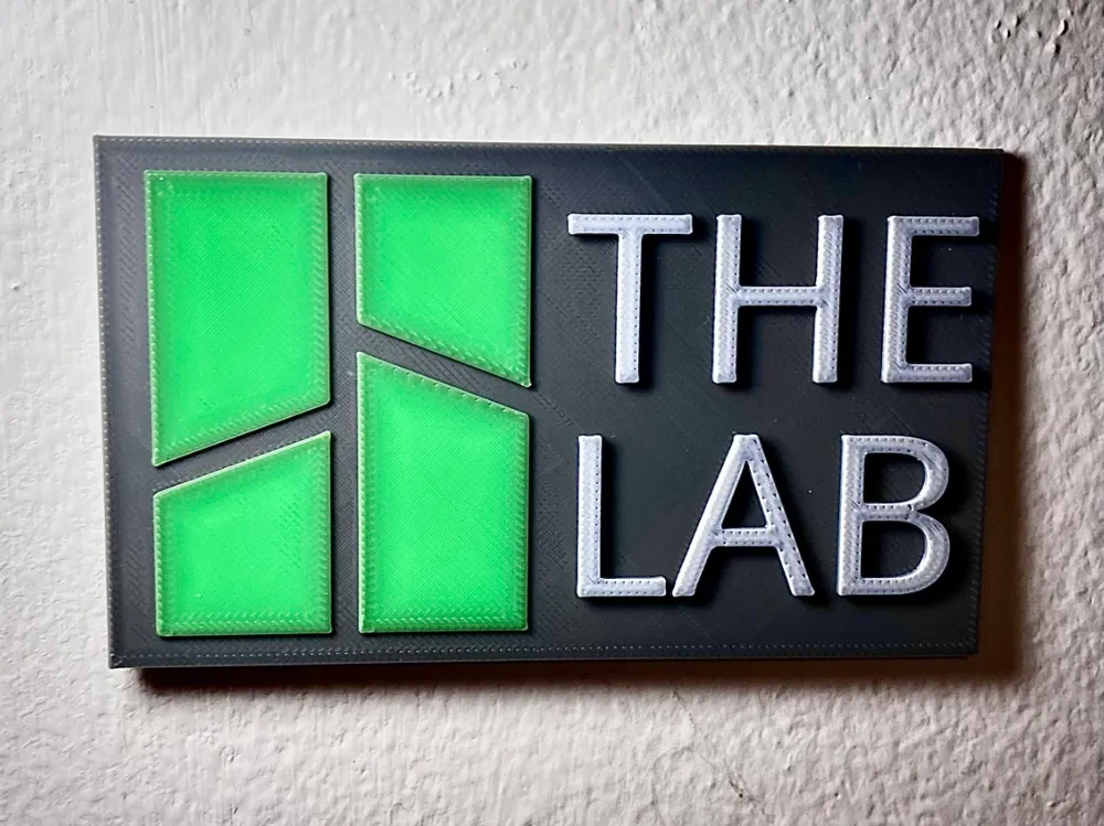 The Lab Bambu Lab sign by Ifixstuff MakerWorld: Download Free 3D Models