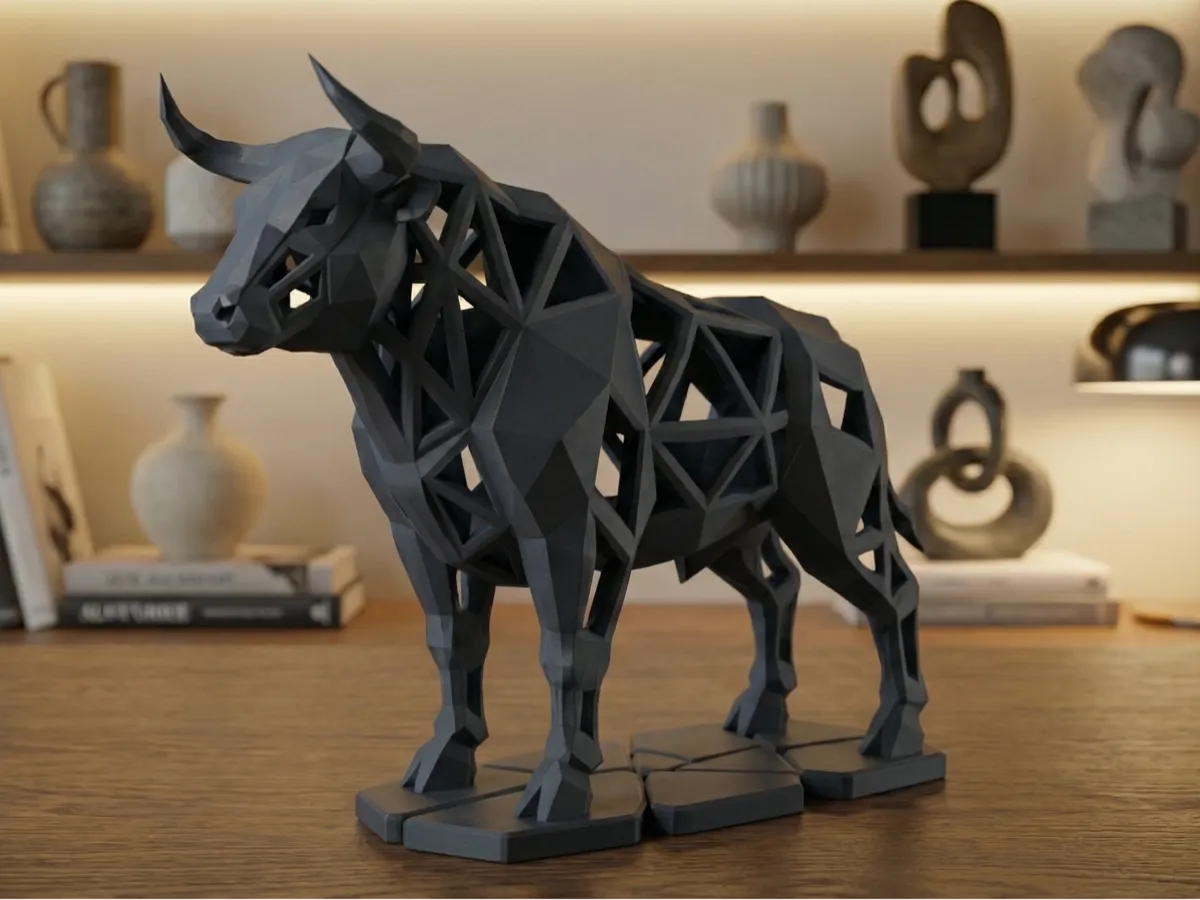 Futuristic Cybernetic Bull - Free 3D Print Model - MakerWorld