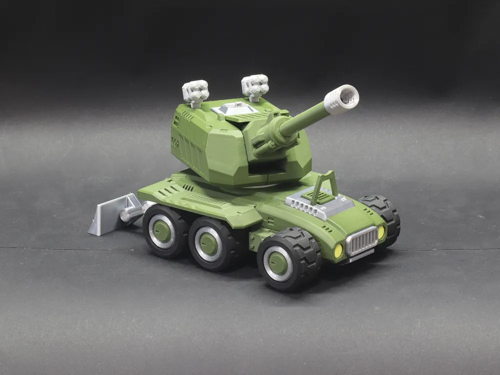 6x6 Wheeled Mech Howitzer (Wheels and turret articulated, no hardware ...