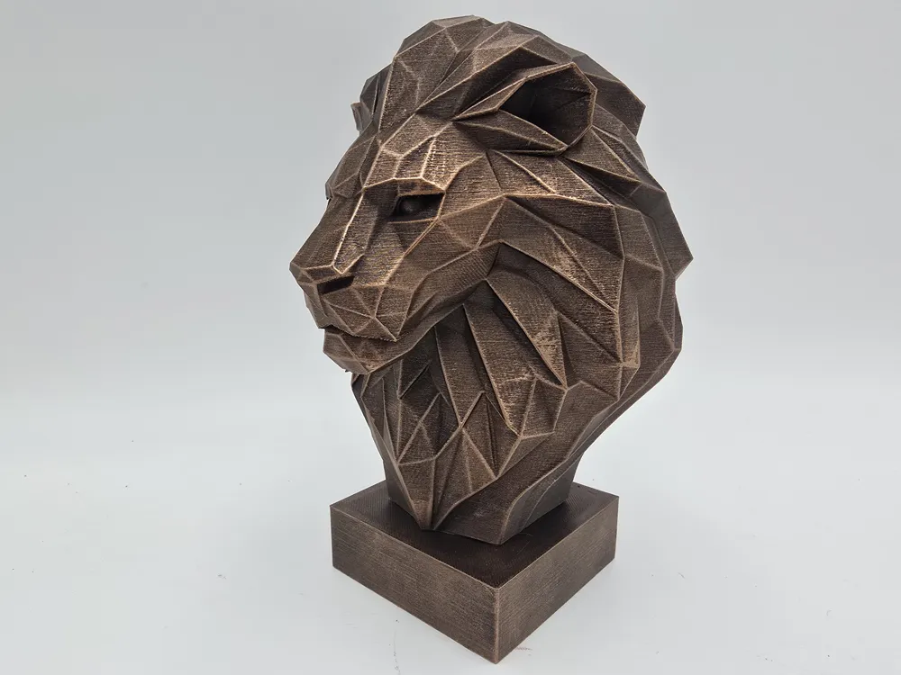 LION LOW POLY BUST by Messy_Panda MakerWorld: Download Free 3D Models