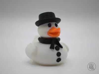 Snowman Christmas Rubber Duck by The Duck Store - MakerWorld