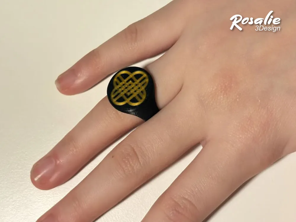 K-Pop Demon Hunter Huntrix Logo Ring - Free 3D Print Model - MakerWorld