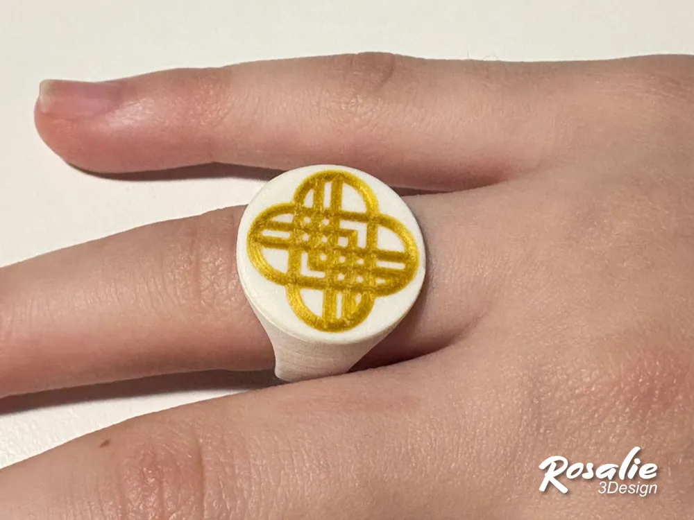 K-Pop Demon Hunter Huntrix Logo Ring - Free 3D Print Model - MakerWorld