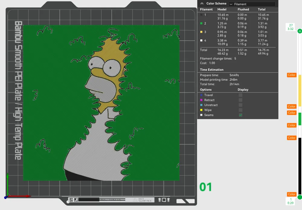Homer in bushes Meme - Hueforge - Free 3D Print Model - MakerWorld