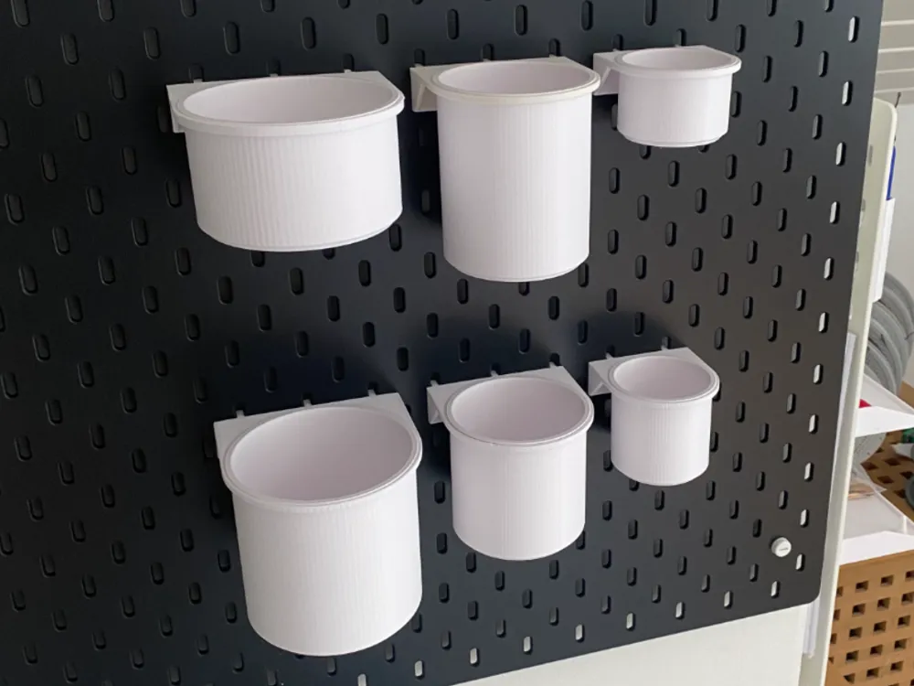 Skadis Round Bin, modular sizes by eddanbov MakerWorld: Download Free ...