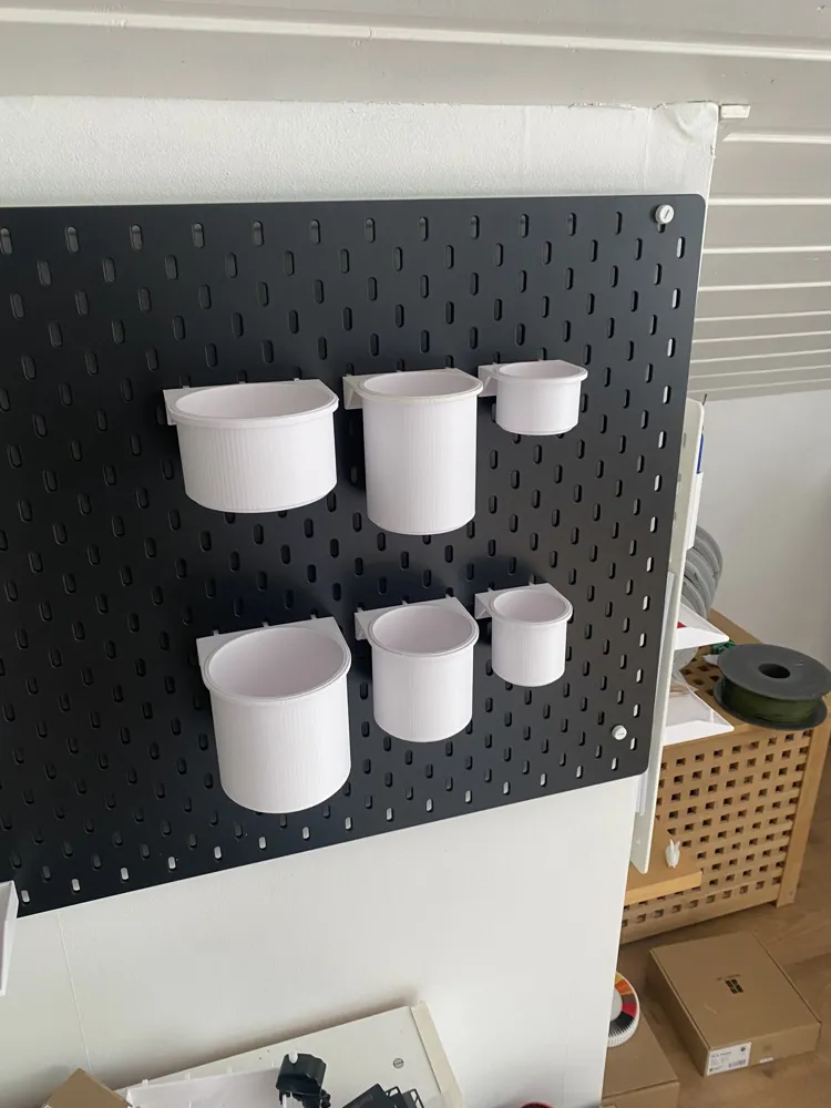 Skadis Round Bin, modular sizes by eddanbov MakerWorld: Download Free ...