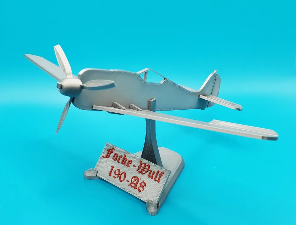 Airplane Model Stand with Sign by Fight2Fly MakerWorld: Download Free ...
