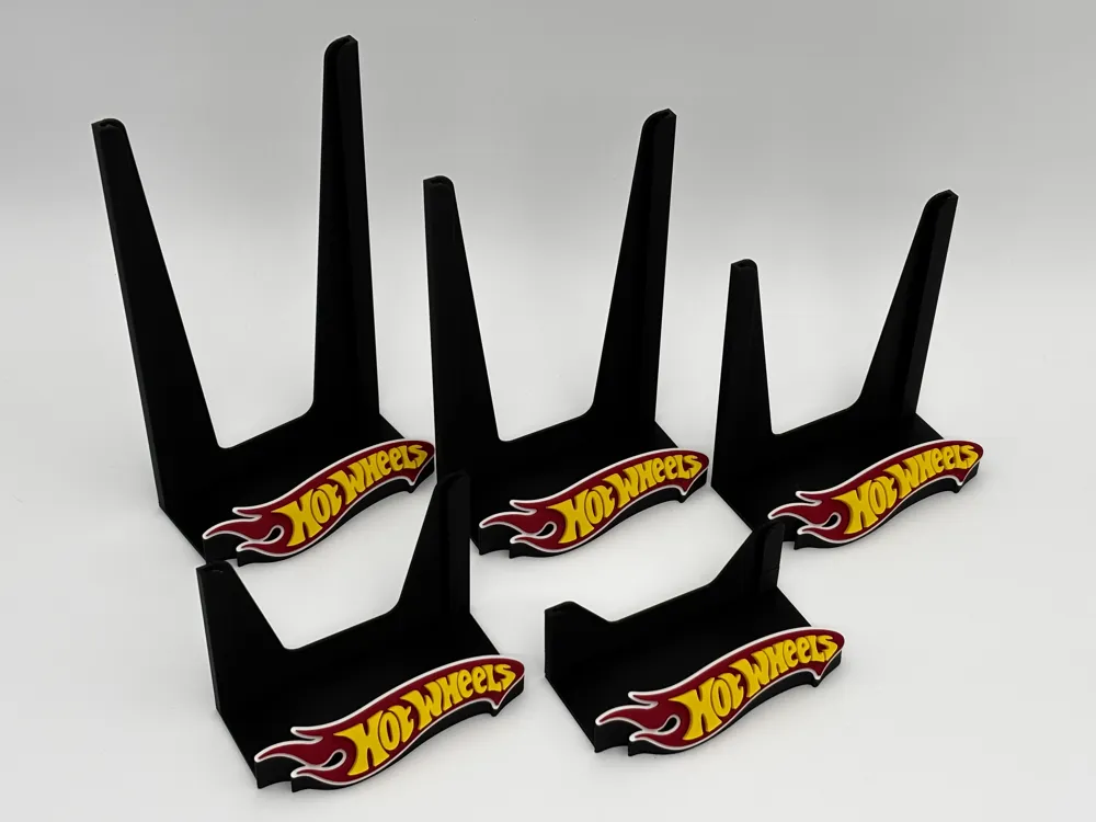 Hot Wheels Stand with Logo for Premium Hot Wheels by NSG3Dprinting ...