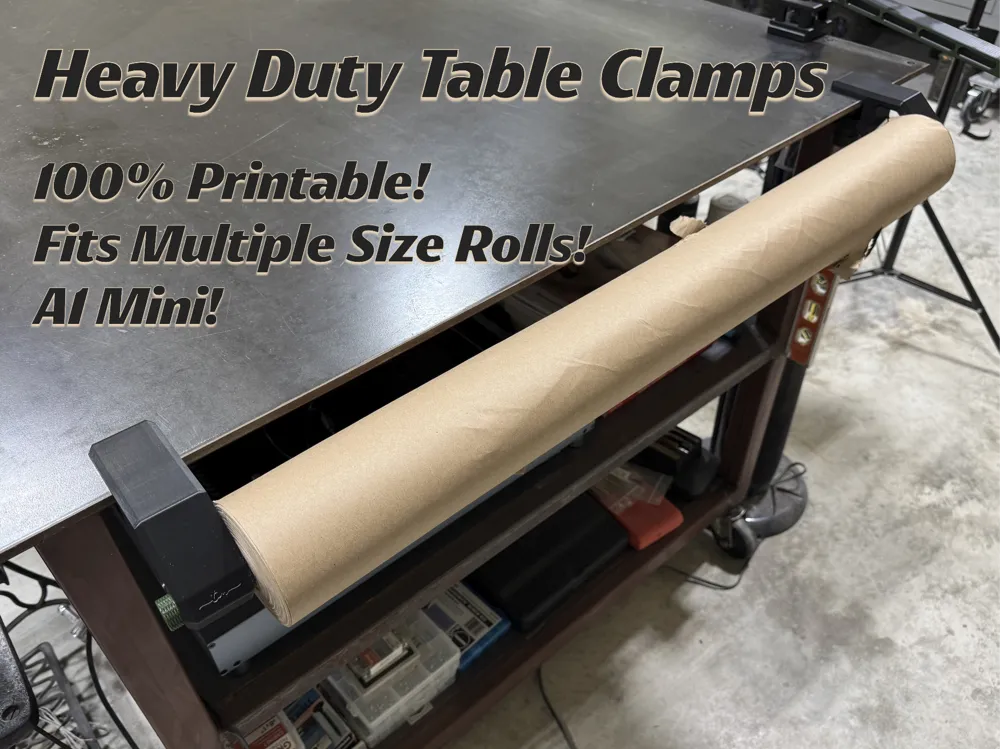 Table / Workbench Clamp - for Various Rolls by Tyler Made MakerWorld ...