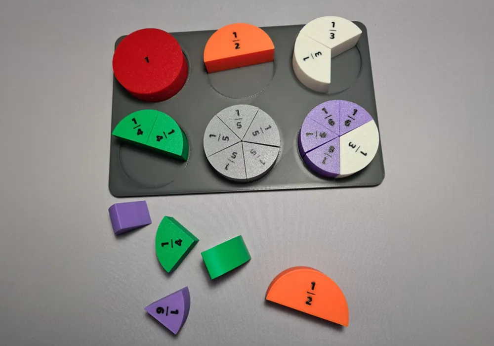 Fraction puzzle by Aruba3D - MakerWorld