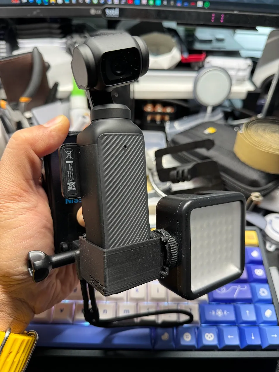 DJI Pocket 3 GoPro mount v2 with cold shoe by Jerich0 - MakerWorld
