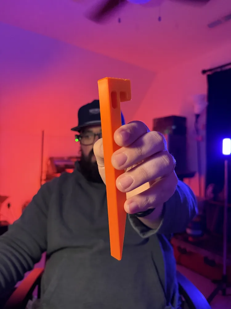 7 INCH TENT STAKE - Free 3D Print Model - MakerWorld