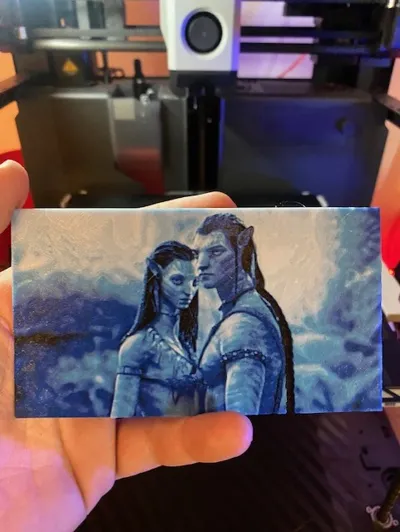 Mermaid Aquarelle painting - Hueforge by Sniken - MakerWorld