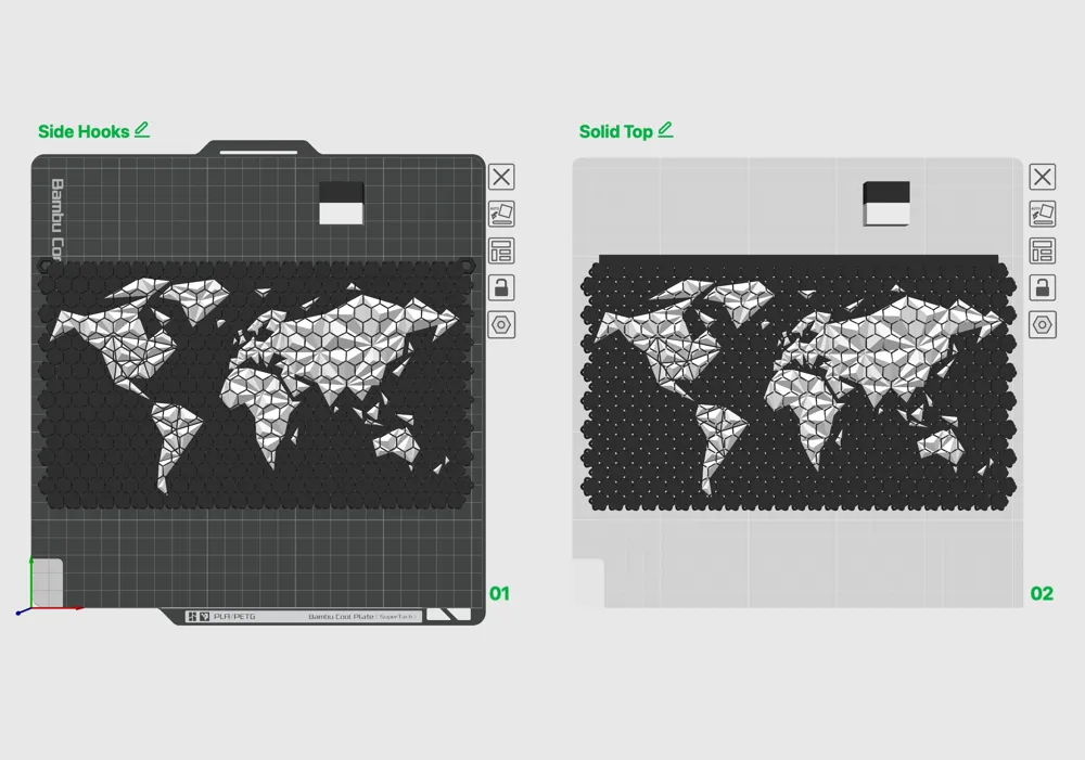 Flexible World Map Art – NASA-Style Fabric - Free 3D Print Model ...