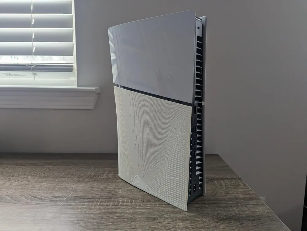 PS5 Slim disk drive cover - Free 3D Print Model - MakerWorld