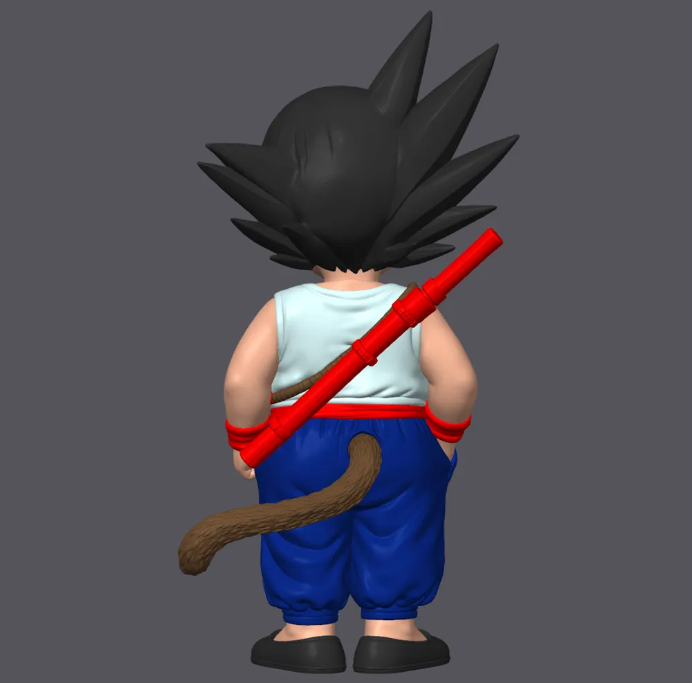 Dragon Ball Kid Goku Modelo de Colecionador Pronto para AMS - Modelo ...