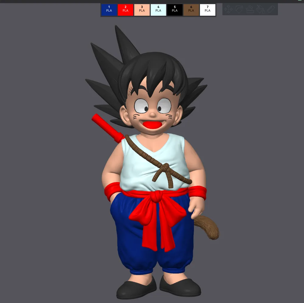 Dragon Ball Kid Goku Modelo de Colecionador Pronto para AMS - Modelo ...