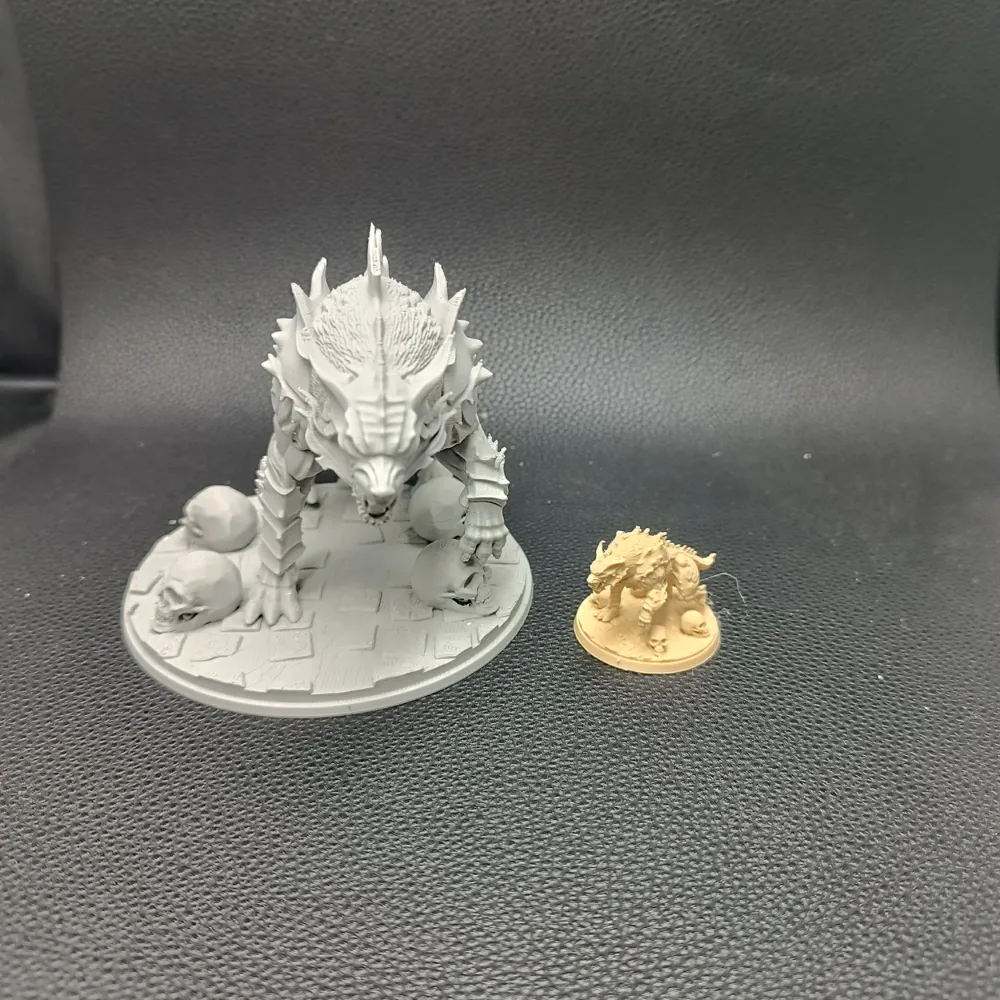 D&D Hell Hound Monster Miniature - RPG DnD TTRPG - Free 3D Print Model ...
