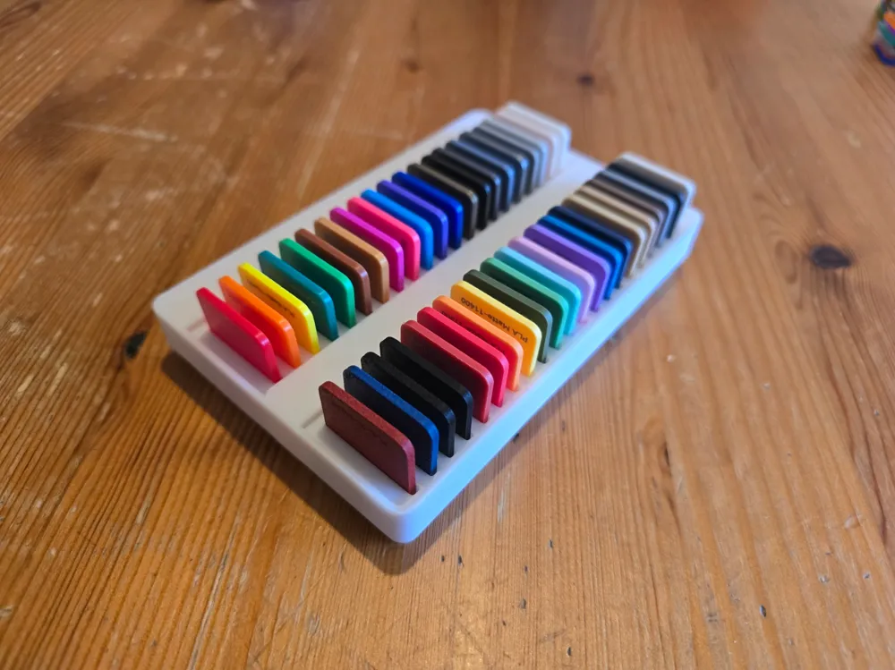 Gridfinity swatches box with custom labels by emir_attig - MakerWorld