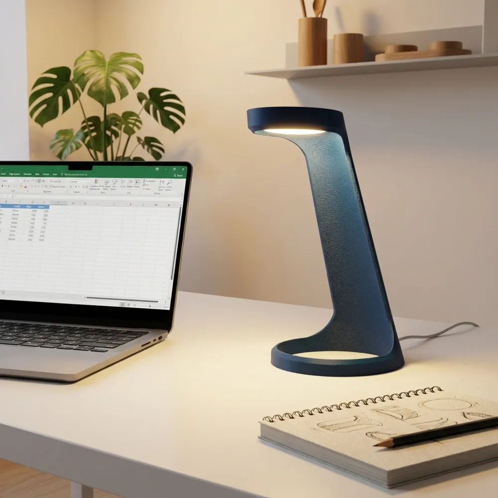 AirLight Minimalist Desk Lamp Bambu Lab Kit 001 - Free 3D Print Model ...