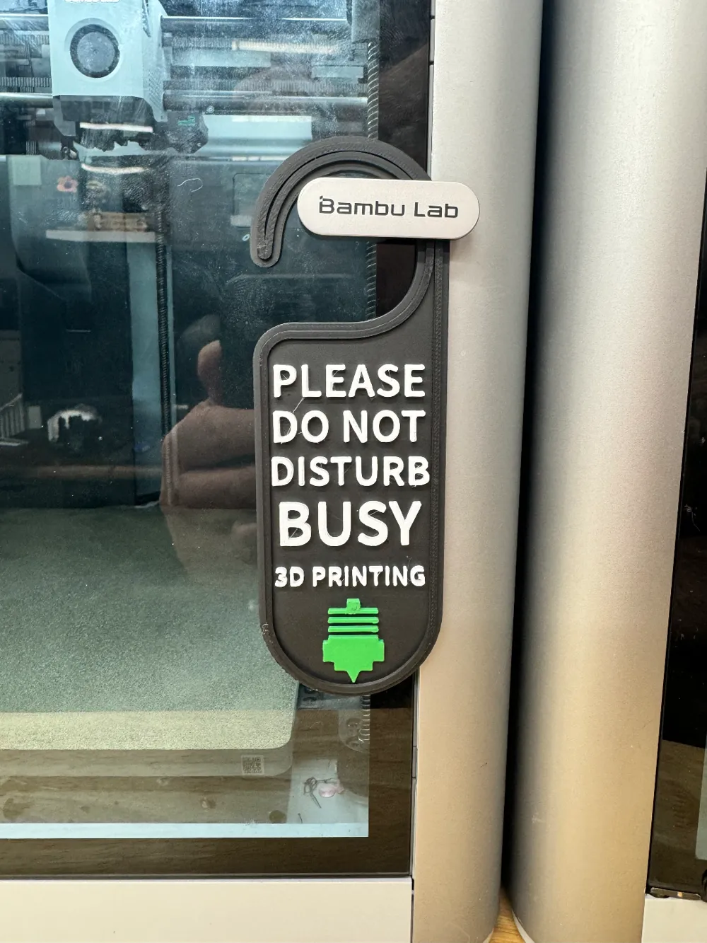 Bamba Door Sign "Do Not Disturb Busy 3D Printing" by Bearded Dad ...