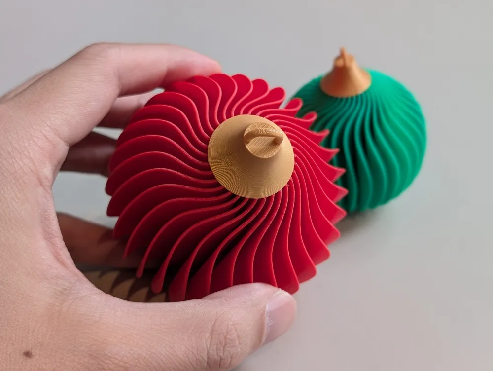 Parametric Christmas Bauble (Support Free) - Free 3D Print Model ...
