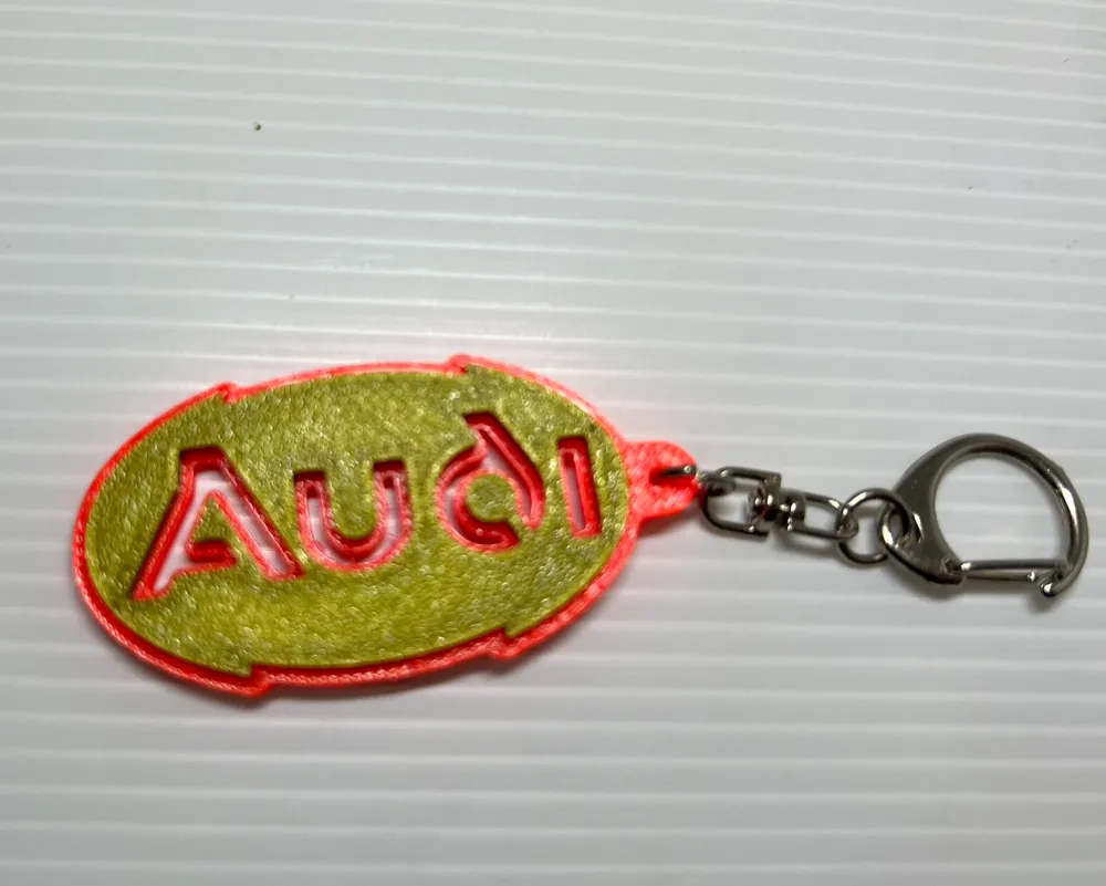 audi logo keychain type two by ricky - MakerWorld