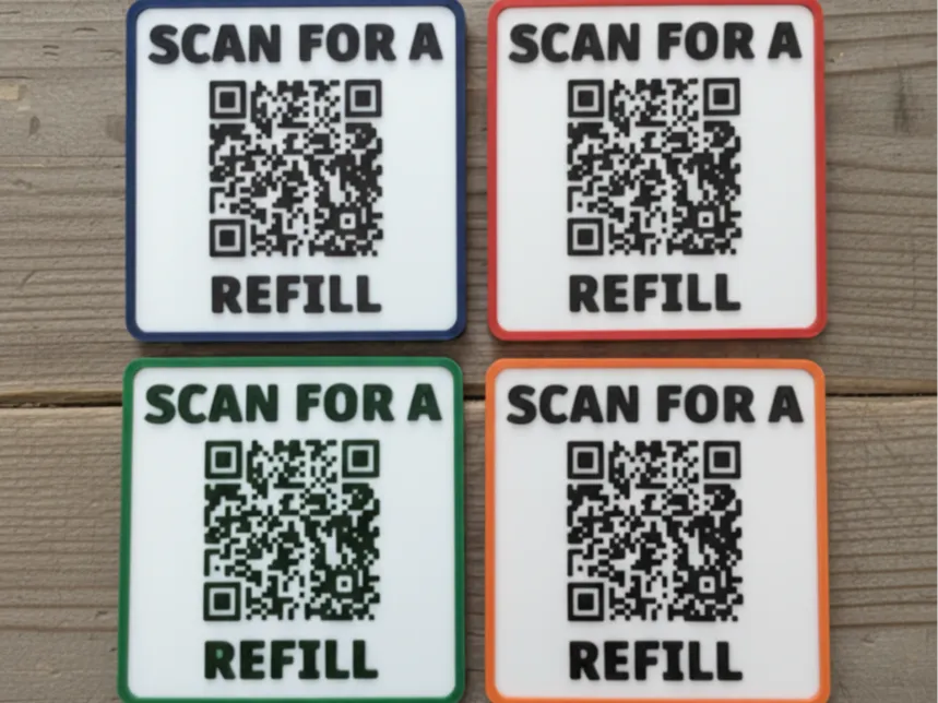 Funny QR Code Coaster Set - Rick Roll Your Friends - Free 3D Print ...
