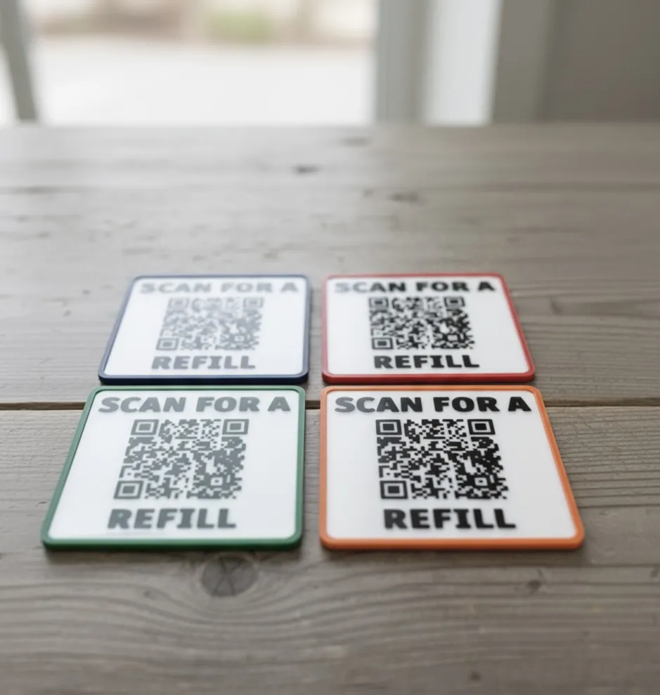 Funny QR Code Coaster Set - Rick Roll Your Friends - Free 3D Print Model - MakerWorld