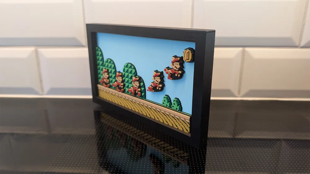 Super Mario Bros 3 - Arte de pared de Mario mapache por Tomas Lindqvist ...