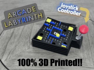 Joystick Arcade *100% 3D Printed* Labyrinth Game by Andyroohoo MakerWorld: Download Free 3D Models