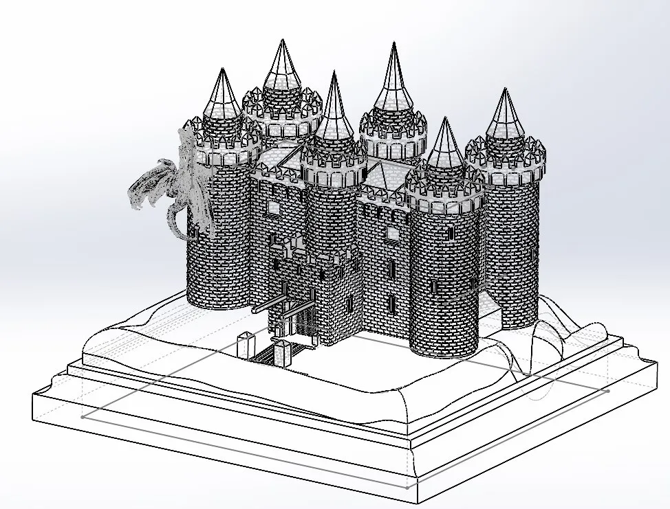 Dragon Castle Miniature Museum by 3d_rivas - MakerWorld