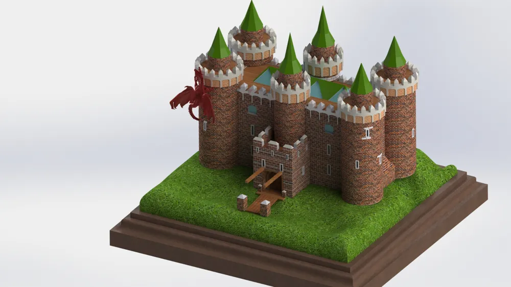 Dragon Castle Miniature Museum by 3d_rivas - MakerWorld