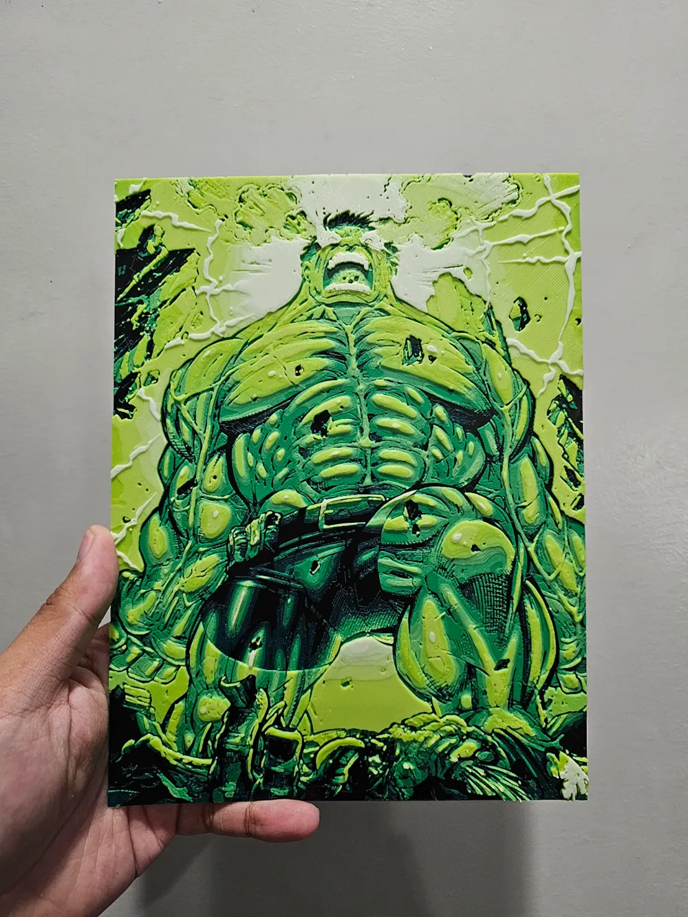 World Breaker Hulk Front Lit version Hueforge by Loki - MakerWorld