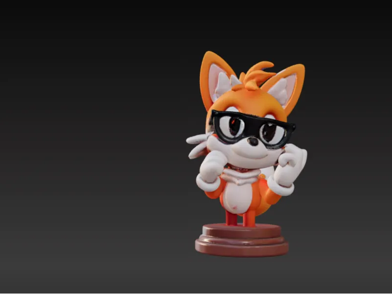 Tails Cool Edition – The ultra-stylish 3D figurine by Neoflix3d ...