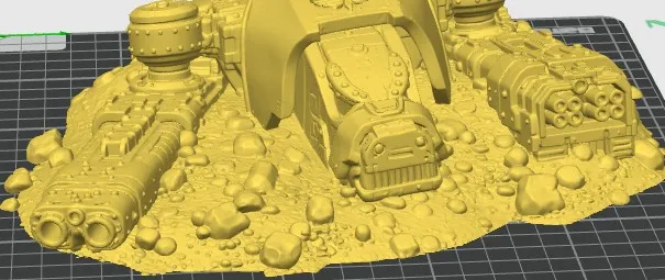 wrecked warhound titan - Free 3D Print Model - MakerWorld