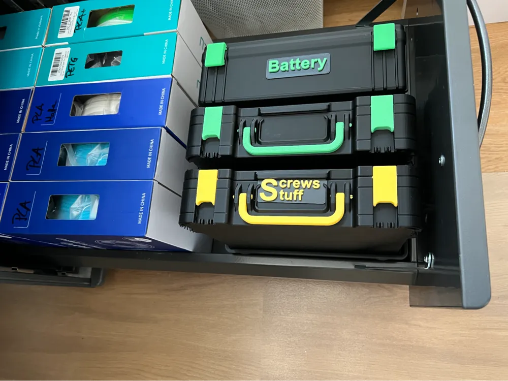 Gridfinity Storage Box Holder Remixed by Timsche2210 MakerWorld: Download Free 3D Models