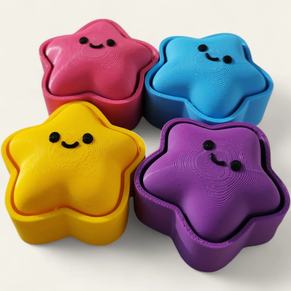 Star Clicker - Chubby & Colorful - Free 3D Print Model - MakerWorld