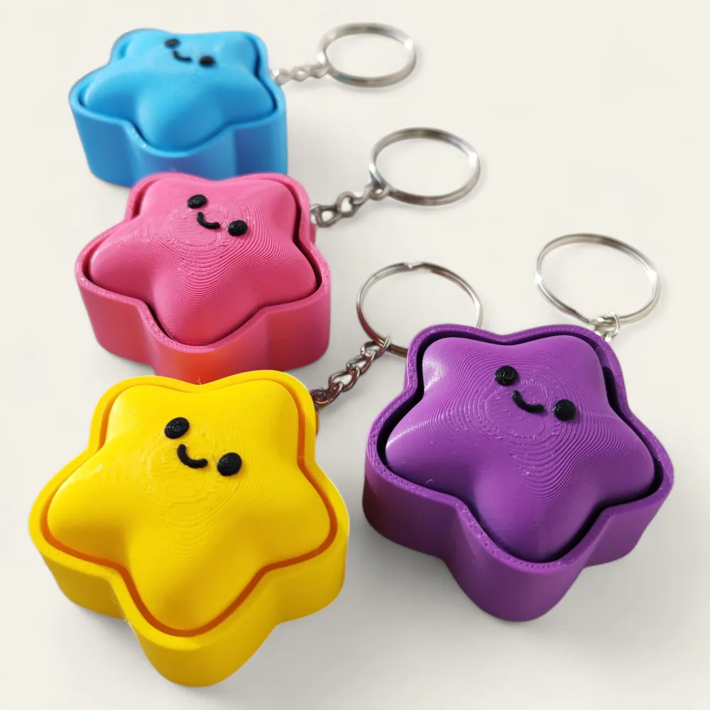 Star Clicker - Chubby & Colorful - Free 3D Print Model - MakerWorld