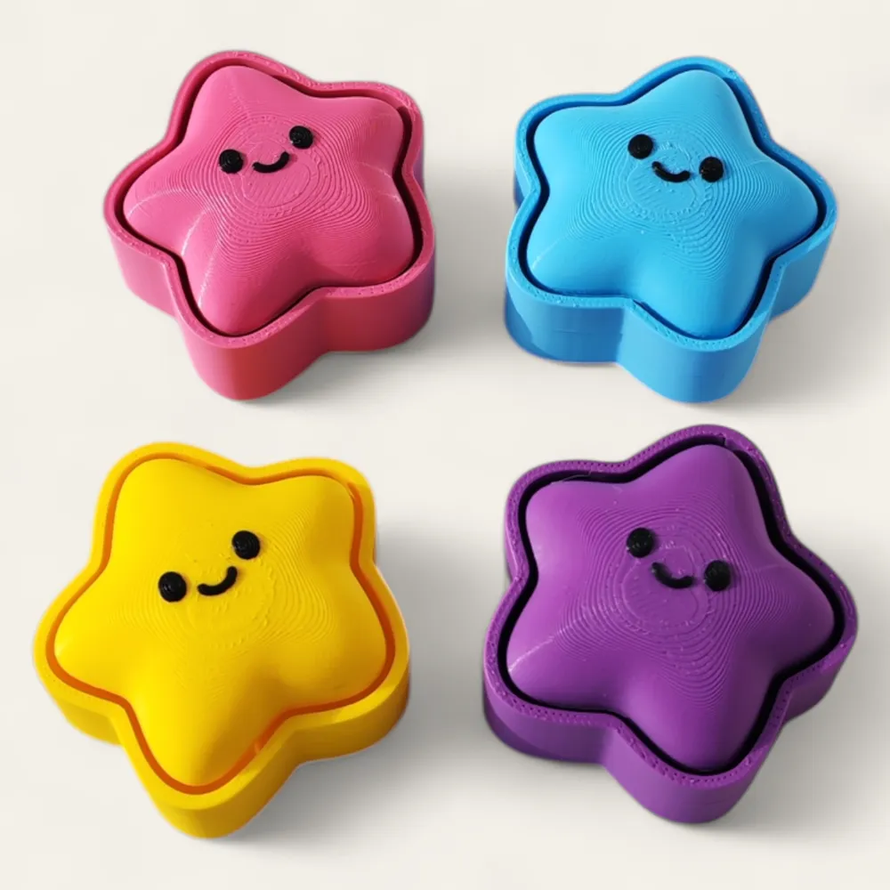Star Clicker - Chubby & Colorful - Free 3D Print Model - MakerWorld