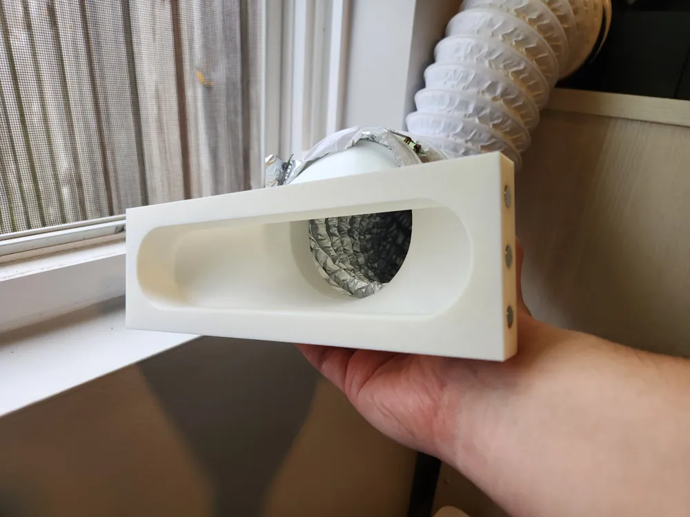 4" Window Vent Adapter by Howlingmuffin MakerWorld: Download Free 3D Models