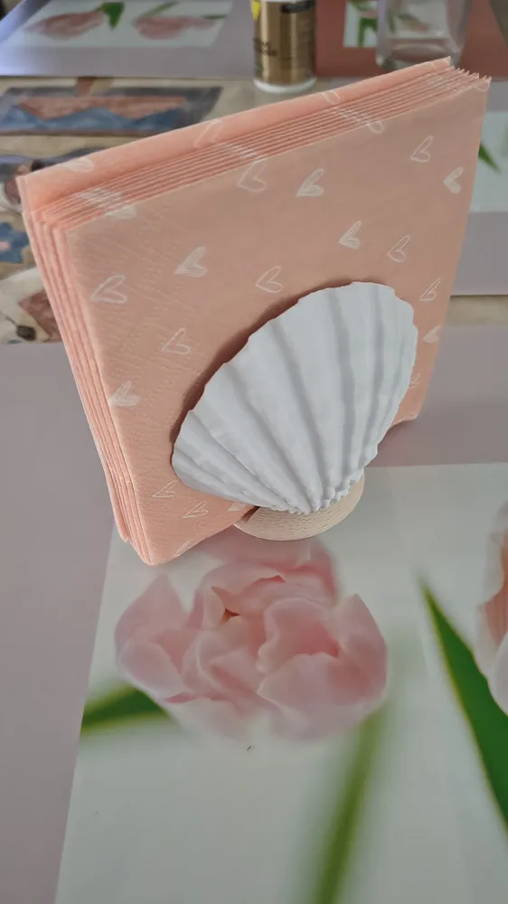 Shell Napkin Holder Stand - Free 3D Print Model - MakerWorld
