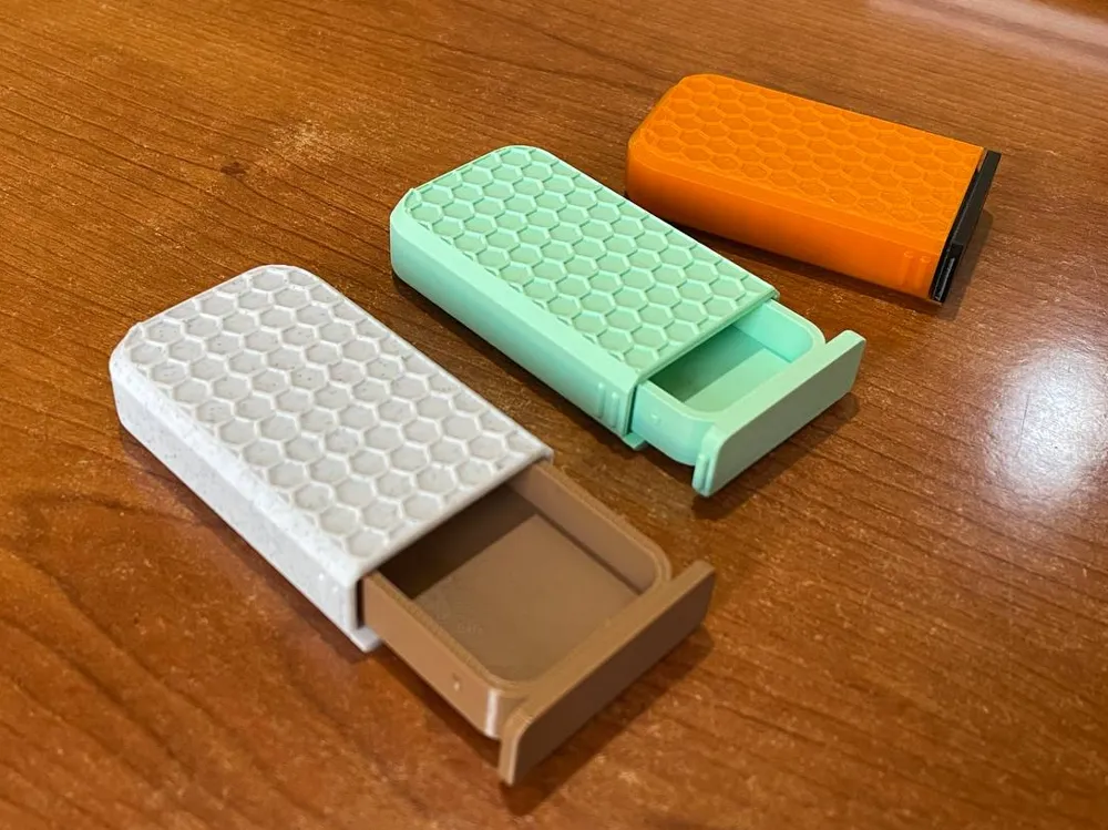 mini box with hexagonal pattern, with sliding lid by GLab MakerWorld ...