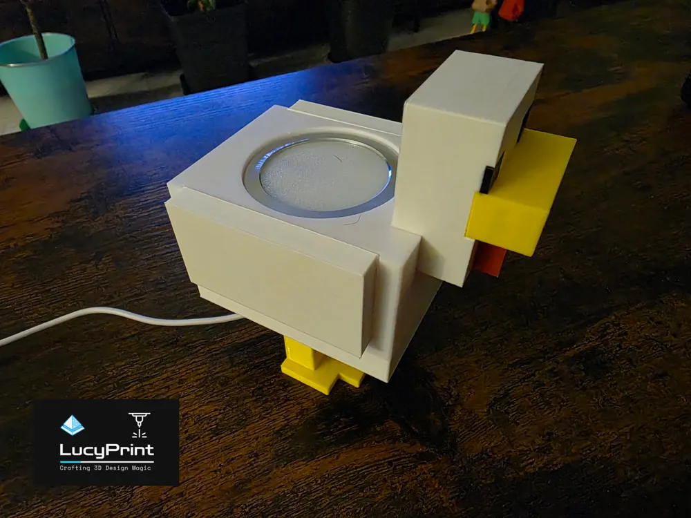 Minecraft Chicken Jockey 3D Lightbox by LucyPrint MakerWorld: Download ...
