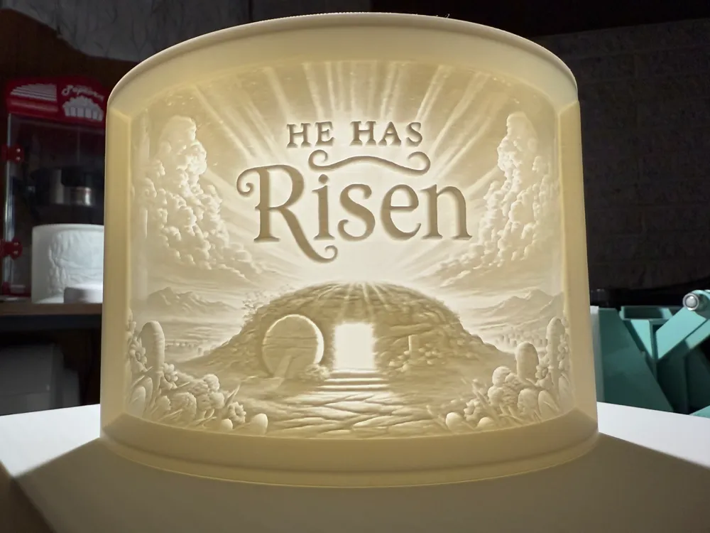 He has risen tomb - Easter Tea Light Decor - Free 3D Print Model ...
