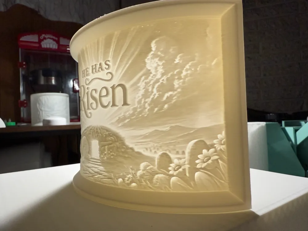 He has risen tomb - Easter Tea Light Decor - Free 3D Print Model ...