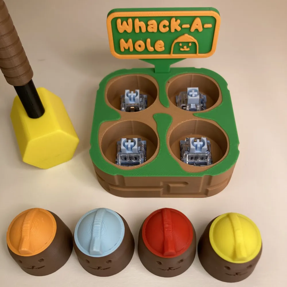 Whack A Mole Clicker Fidget Toy - Whack-A-Mole by SpacedOut MakerWorld ...