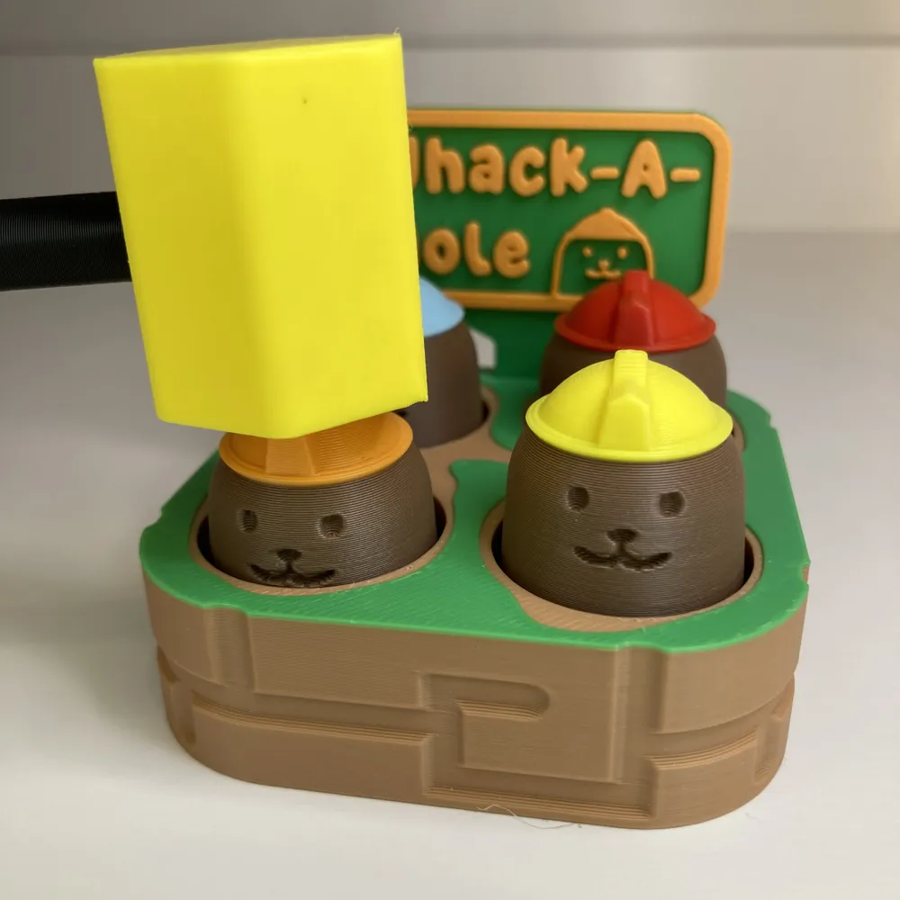 Whack A Mole Clicker Fidget Toy - Whack-A-Mole - Free 3D Print Model ...
