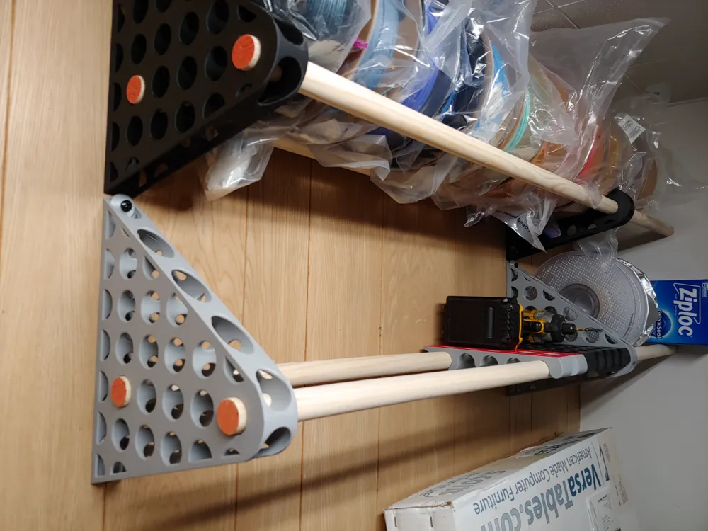 Filament Shelf Bracket, Trays, Plus Bonus Holes! by Dub-Bub - MakerWorld