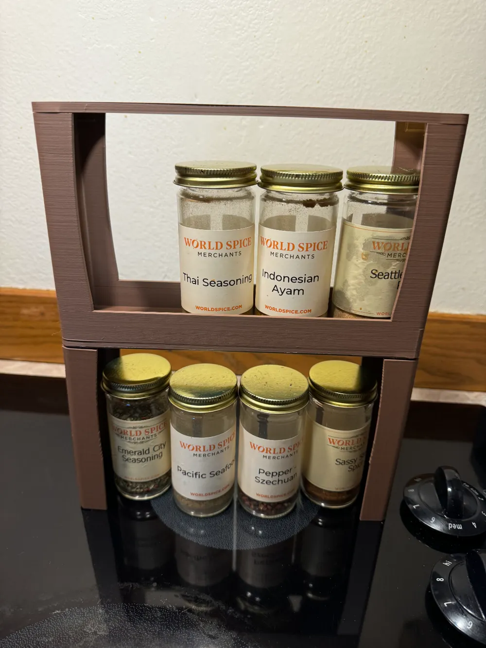 Counter Top Two Level Spice Rack Remixed by PushedPlastic - MakerWorld